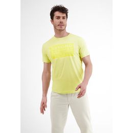 Lerros T-Shirt &raquo;T-Shirt *Beyond the map*&laquo; LEMONGRASS XL XL Gerippter Rundhalsausschnitt