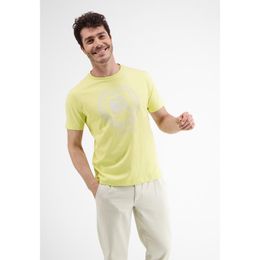 Lerros T-Shirt &raquo;T-Shirt, Logoprint&laquo; LEMONGRASS XXL XXL Gerippter Rundhalsausschnitt