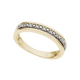 Firetti Diamantring Schmuck Geschenk Gold 333 Damenring Verlobungsring Goldring Memoire, mit Brillanten, gelb|goldfarben|weiß