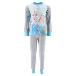 Disney Frozen Schlafanzug Die Eiskönigin Anna und Elsa Kinder Mädchen Schlafanzug Kinder Pyjama Langarm Shirt + Schlaf-Hose (2 tlg)