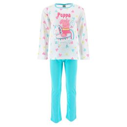Peppa Pig Schlafanzug Peppa Wutz Kinder Mädchen Schlafanzug Kinder Pyjama Langarm Shirt + Schlaf-Hose (2 tlg)