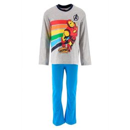 The AVENGERS Schlafanzug Ironman Kinder Jungen Pyjama langarm Nachtwäsche (2 tlg)