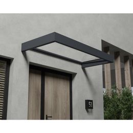 Palram Canopia Sophia Vordach, anthrazit, klar 215x 95x17 in cm (LxBxH)