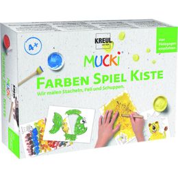 Kreul MUCKI Farben Spiel Kiste "Wir malen Stacheln, Fell und Schuppen"