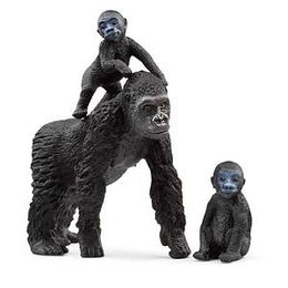 Schleich® Wild Life 42601 Flachland Gorilla Familie Spielfiguren-Set