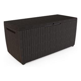 ONDIS24 Keter Kissenbox Sitztruhe Gartenbox Springwood braun