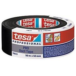 Tesa Kraftklebeband Professional Schwarz 50 mm (B) x 50 m (L) Polyethylen