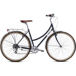 Trekkingrad BREEZER Bikes "DOWNTOWN EX ST" Fahrräder Gr. 46 cm, 28 Zoll (71,12 cm), grau Trekkingräder