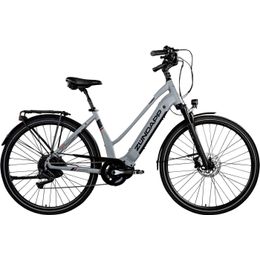 Zündapp Zündapp E-Bike X400, 11 Gang Shimano Deore XT Schaltwerk, Kettenschaltung, Mittelmotor, 500 Wh Akku, silberfarben