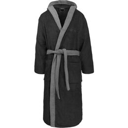 Normani Long Bathrobe male Black size 3XL