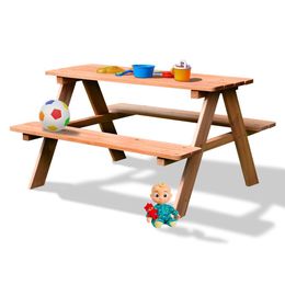 Picknicktisch Kindersitzgruppe Holz Farbe Natur