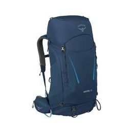 Osprey Kestrel 48, Rucksack blau, 48 Liter, Größe L/XL Typ: Rucksack - Trekking Geeignet für: Outdoor, Sport Material: Hauptmaterial: recycletes 420D-Nylon Unterseite aus strapazierfähigem 500D-Nylon (recyclet) Kapazität: 48 Liter Volumen