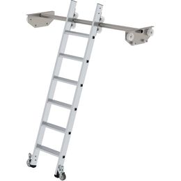 Munk Stufen-Regalleiter fahrbar für Doppelregal 6 Stufen - 044606