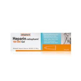HEPARIN-RATIOPHARM 180.000 I.E. Gel 100 g