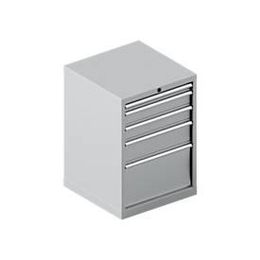 Schäfer Shop Schäfer Shop Pure Schubladenschrank 27-27, 5 Schübe, bis 75 kg, B 564 x T 572 x H 800 mm, weißaluminium/weißaluminium