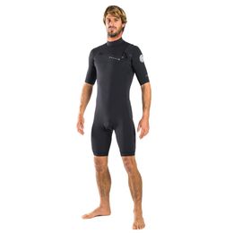 Rip Curl Aggrolite S/S C/Zip Spring Neoprenanzug black