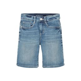 Tom Tailor Damen Alexa Slim Jeansshorts, blau, Melange Optik, Gr. 28