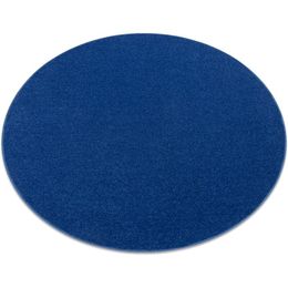 RUGSX Teppich rund ETON blau blue rund 100 cm