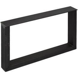 SO-TECH® Tischgestell tab Stahl Used Look Profil 80 x 40 mm (Höhe: 400 mm / Tiefe: 700 mm) - Tiefe: 700 mm