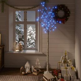 Prolenta Premium Weihnachtsbaum 180 LEDs 1,8 m Blau Indoor - Weiß