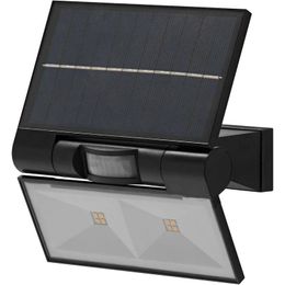 LEDVANCE Endura solar double Sensor - Solar Flutlicht, led Strahler mit Bewegungssensor und Tageslichtsensor, aus Edelstahl, Außenbeleuchtung mit