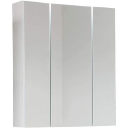 Newfurn - Spiegelschrank Weiß Spiegel Modern - 60x74x18 cm (BxHxT) - Badspiegel Wandspiegel Schminkspiegel - [Hugo.two] Badezimmer Bad Schlafzimmer