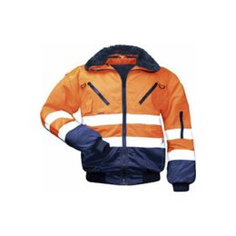 NORWAY - erik Warnschutz - Pilot - Jacke Tex-Protector, Orange/Marine, Gr.M