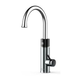 Esip - Wasserhahn mit Durchlauferhitzer 3200W, Silber Küchenarmatur Spültischarmatur 304 Edelstahl Elektrische Heizung Wasserhahn, led