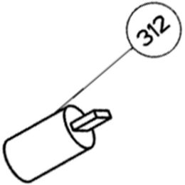 Ersatzteil - Kondensator (Kennzeichen 312) - IKEA whirlpool IKEA whirlpool