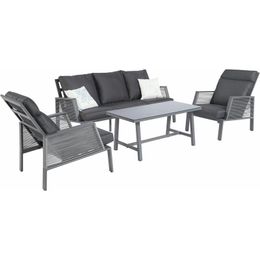 Dining Lounge Set Alu Cervia Garten Möbel Sitzgruppe Sofa Garnitur - Primaster