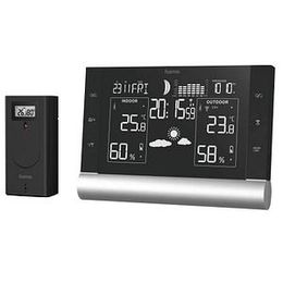 Hama Black Line Plus Wetterstation schwarz