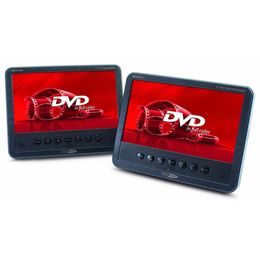 Caliber Tragbarer DVD-Player mit 7 Zoll Bildschirm, integrierter Batterie und extra Monitor