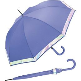 Esprit Langregenschirm Damen Regenschirm mit Automatik Shiny Border