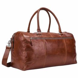 Leonhard Heyden Cambridge Reisetasche Leder 50 cm cognac