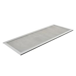 Lichtschachtabdeckung nach Maß, 20x20 cm, Aluminiumprofil mit Aluminiumgewebe | JAROLIFT