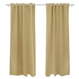 Ösenvorhang | verdunkelnd 140 x 245cm, creme | 1er Pack | VICTORIA M