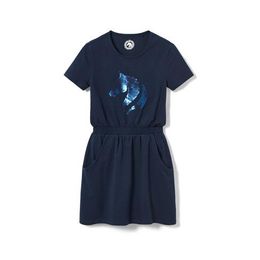 Tchibo Kinder-Jerseykleid mit Wendepailletten - Dunkelblau - Kinder - Gr.: 146/152