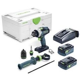 FESTOOL Akku-Bohrschrauber QUADRIVE TDC 18/4 5,0/4,0 I-Plus