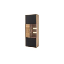 Höffner Kombi-Vitrine Lavia ¦ holzfarben ¦ Maße (cm): B: 79 H: 207 T: 37.0 » Höffner