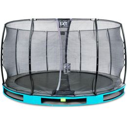 EXIT Elegant Inground-Trampolin ø366cm mit Economy Sicherheitsnetz - blau - Blau