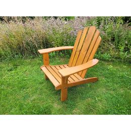 Promadino Deckchair, honigbraun lackiert