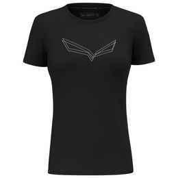 Salewa - Women's Pure Eagle Frame Dry T-shirt - T-Shirt Gr 34 schwarz