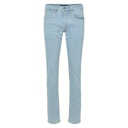 Scotch & Soda Scotch & Soda Skinny-fit-Jeans mit Leder-Badge, blau