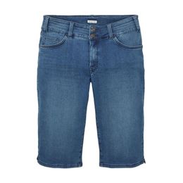 Tom Tailor Große Größen: Caprijeans mit Used-Effekten, blue Denim, Gr.44