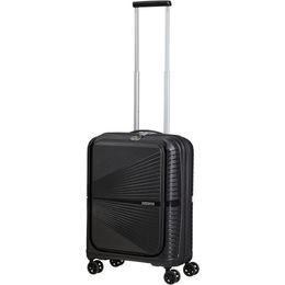 American Tourister® Hartschalen-Trolley Airconic, 55 cm (20 cm), 4 Rollen, mit 15,6-Zoll Laptopfach, Tabletfach und USB-Schleuse, schwarz