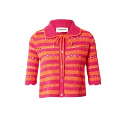 Sonia Rykiel Strickjacke Damen Gr&ouml;&szlig;e M orange / fuchsia