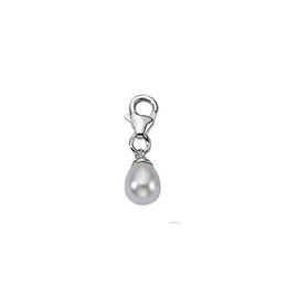 Adelia´s Adelia´s Charm-Einhänger 925 Silber Charms Anhänger, mit Süßwasser Zuchtperle Silberschmuck für Damen, silberfarben