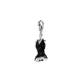 Adelia´s Adelia´s Charm-Einhänger 925 Silber Charms Anhänger Kleid, mit Glasstein Silberschmuck für Damen, bunt