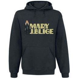 Mary J. Blige Photo Logo Kapuzenpullover schwarz in L