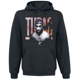 Tupac Shakur Pink Logo Kapuzenpullover schwarz in L